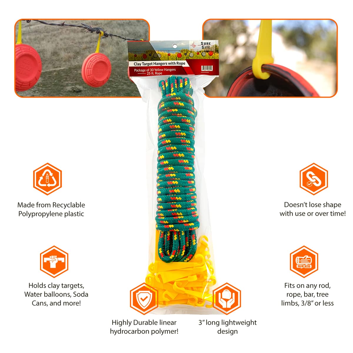 Clay Target Hangers - Rope Kit - Sure Site